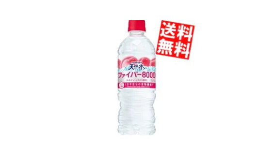 訳あり サントリー 天然水 ファイバー8000 540mlペットボトル 24本入 桃 ももピューレエキス使用│お手頃特価・激安通販