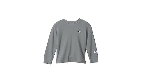 Champion(チャンピオン)COTTON USA ロングスリーブTシャツ ベーシック CK-Y405 チャコール 120サイズ│お手頃特価・激安通販